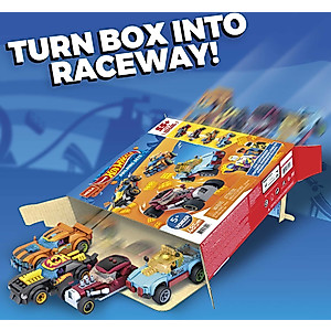 MEGA Construx Hot Wheels Kids Car Building Toy Set, Car Customizer with 485 Pieces, Rally Rat, Dawgzilla, Night Shifter, Mod Rod, Ages 5+ Years