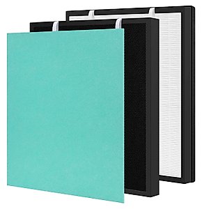 RFM80 H13 True HEPA Replacement Filter for ORANSI Max Air Purifie r (Model OVHM80), with 3-Stages H13 Ture HEPA Filter and High-Efficiency Activated Carbon Filter, Compared to Part #RFM80, 1 Set