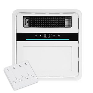 VallisCo Bathroom Exhaust Fan with Light and Heater 4 in 1 Bathroom Fan with Heater for Ventilation, Lighting, Warming, and Drying Powerful & Quiet Bathroom Fan with Light and Heater for Comfort
