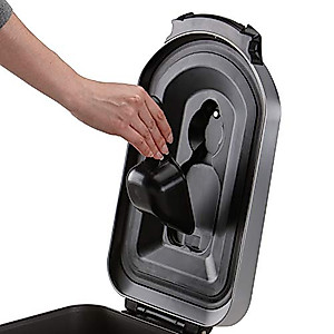 simplehuman 30 Liter, 32 lb / 14.5 kg Large Pet Food Storage Container, Brushed Stainless Steel for Dog Food, Cat Food, and Bird Feed