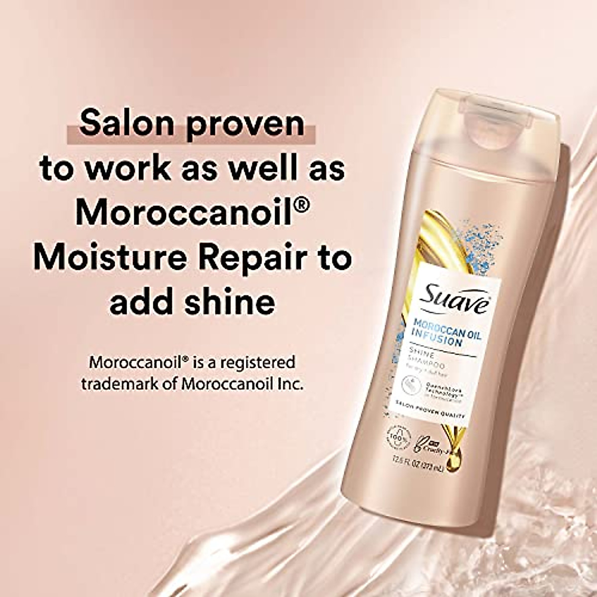 Suave Professionals Shine Shampoo, Moroccan Infusion, 12.6 oz