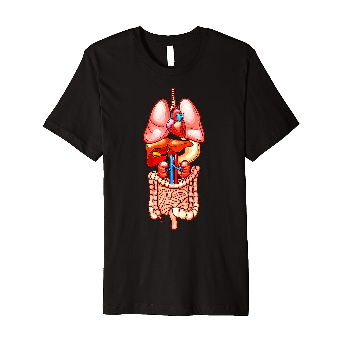 Internal Human Organs Viscera Halloween Party Costume Tee Premium T-Shirt