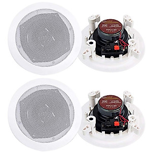 Pyle 4 New PRO PDIC61RD 6.5'' White 400W 2-Way in-Ceiling/Wall Speakers System