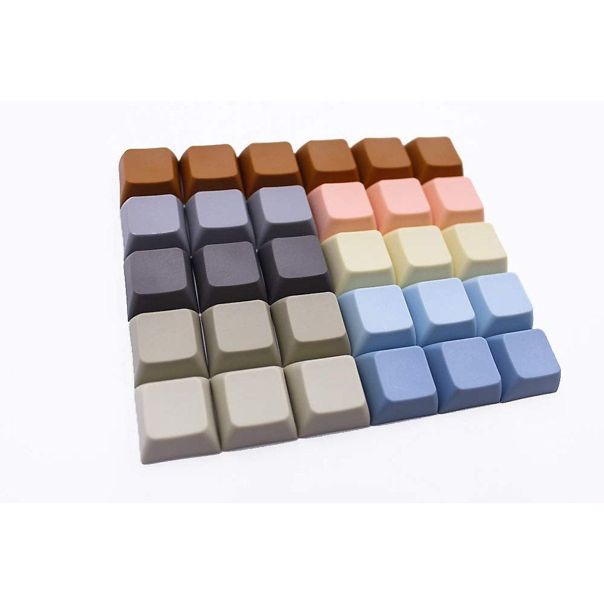 ONECAP 1U Blue Blank XDA keycap 50 Keys PBT Keycaps for Mechanical Gaming Keyboard (Blue)
