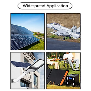 CERRXIAN 3.2FT 12AWG XT90 Female to Solar Panel Connector 30A Power Pole Port Extension Cable for Electric Bike, Solar Panel to Portable Generator(XT90-F)