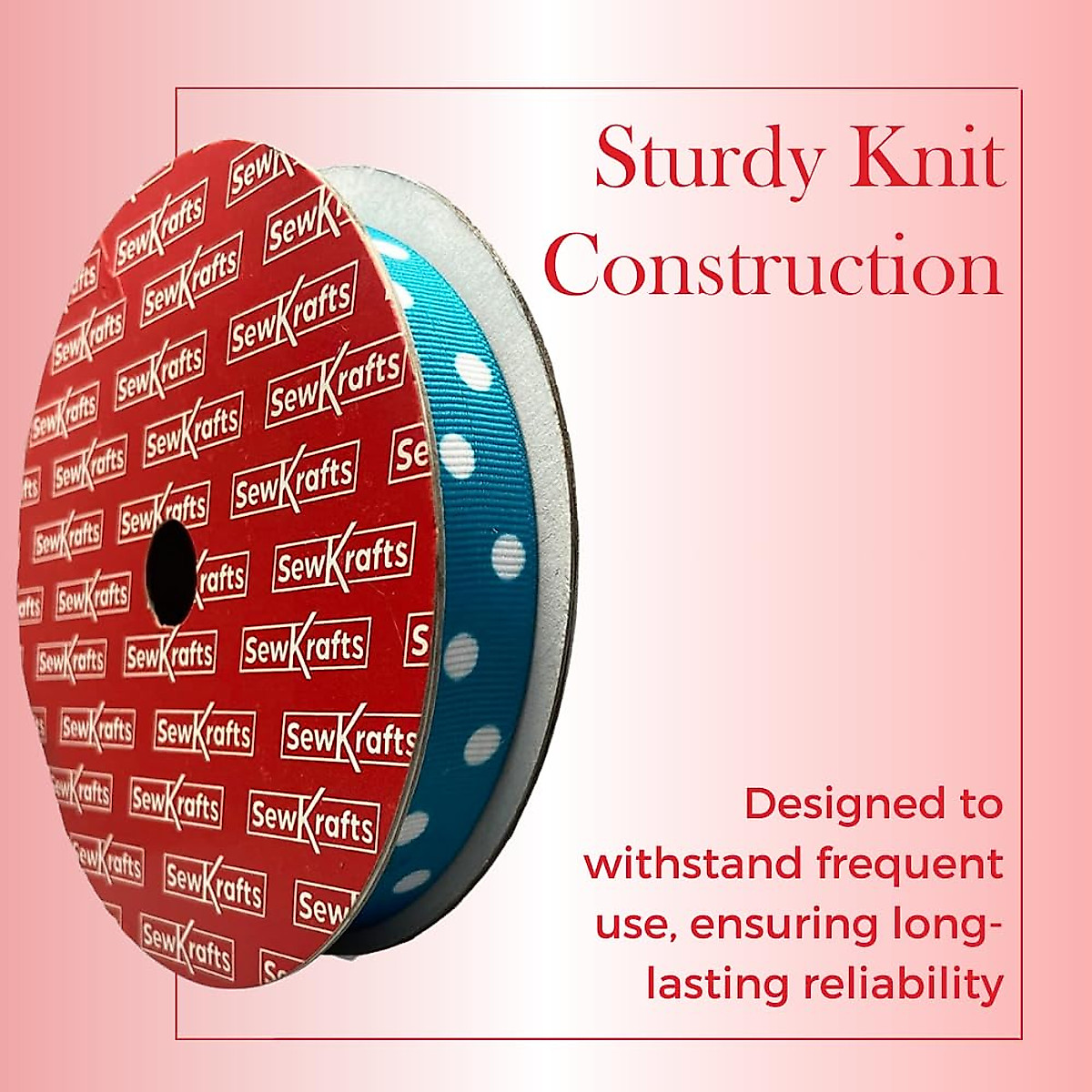 Grosgrain Polka Dot Ribbon for Gift Wrapping, Hair Bows & Party Decorations - 5/8" x 10 Yards, Perfect Easter Ribbon for Spring Crafts, Multi-Purpose Festive Ribbon [Sea Green]