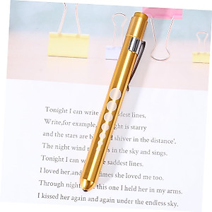 Mobestech Accessories Pen Torch Cases Cute Medical Rechargeable Pen Light LED Pen Props Yellow
