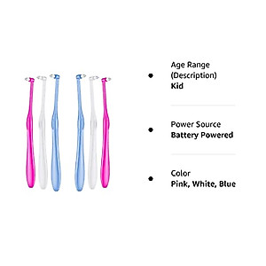 6 Pieces Tuft Toothbrush Tufted Brush End-Tuft Tapered Trim Toothbrush Soft Trim Toothbrush Single Compact Interdental Interspace Brush for Detail Cleaning
