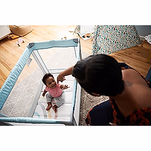 Cosco Rocking Bassinet with Play Yard DLX, Organic Waves