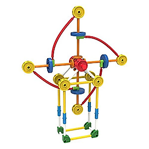 TINKERTOY - Retro Building Tin - 100 Parts - Collectible, Nostalgic Construction Toy, Great for Kids, Toddlers, Boys, Girls, Ages 3+