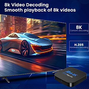 Android 13.0 TV Box, Support 8K Android Box 4GB RAM 64GB ROM H618 cortex-A53 Smart TV Box 2.4G/5G Dual Band with BT 5.0 3D/HDR10, 4K Ultra HD with Remote Control