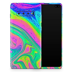 DesignSkinz Neon Color Fushion V3 Protective Vinyl Decal Wrap Skin Cover Compatible with The Samsung Galaxy S20 (Screen Trim & Back Glass Skin)