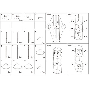AZL1 Life Concept Industrial Corner Shelf, 4-Tier Bookcase, Storage Rack, Plant Stand for Home Office, Wood Look Accent Furniture with Metal Frame, Rustic Brown