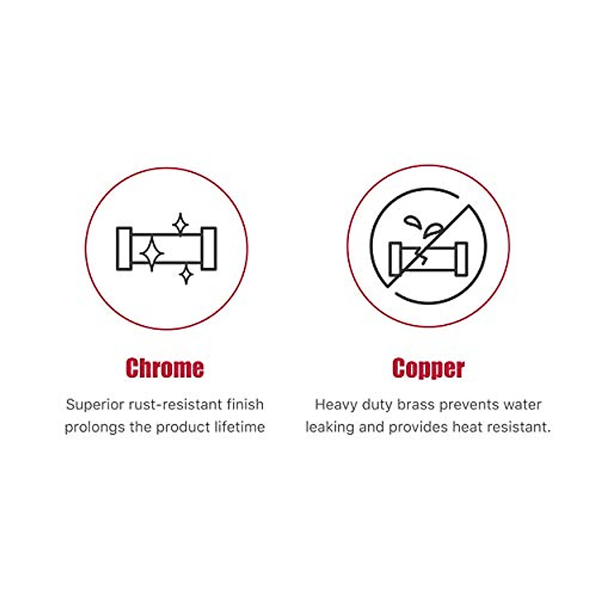 DuraSteel Commercial Kitchen Wall Mount Pre-Rinse Faucet, 38" Height 8" Center with Coiled Spring Pull Down Sprayer, Brass Constructed Polished Chrome Body, 1 Set