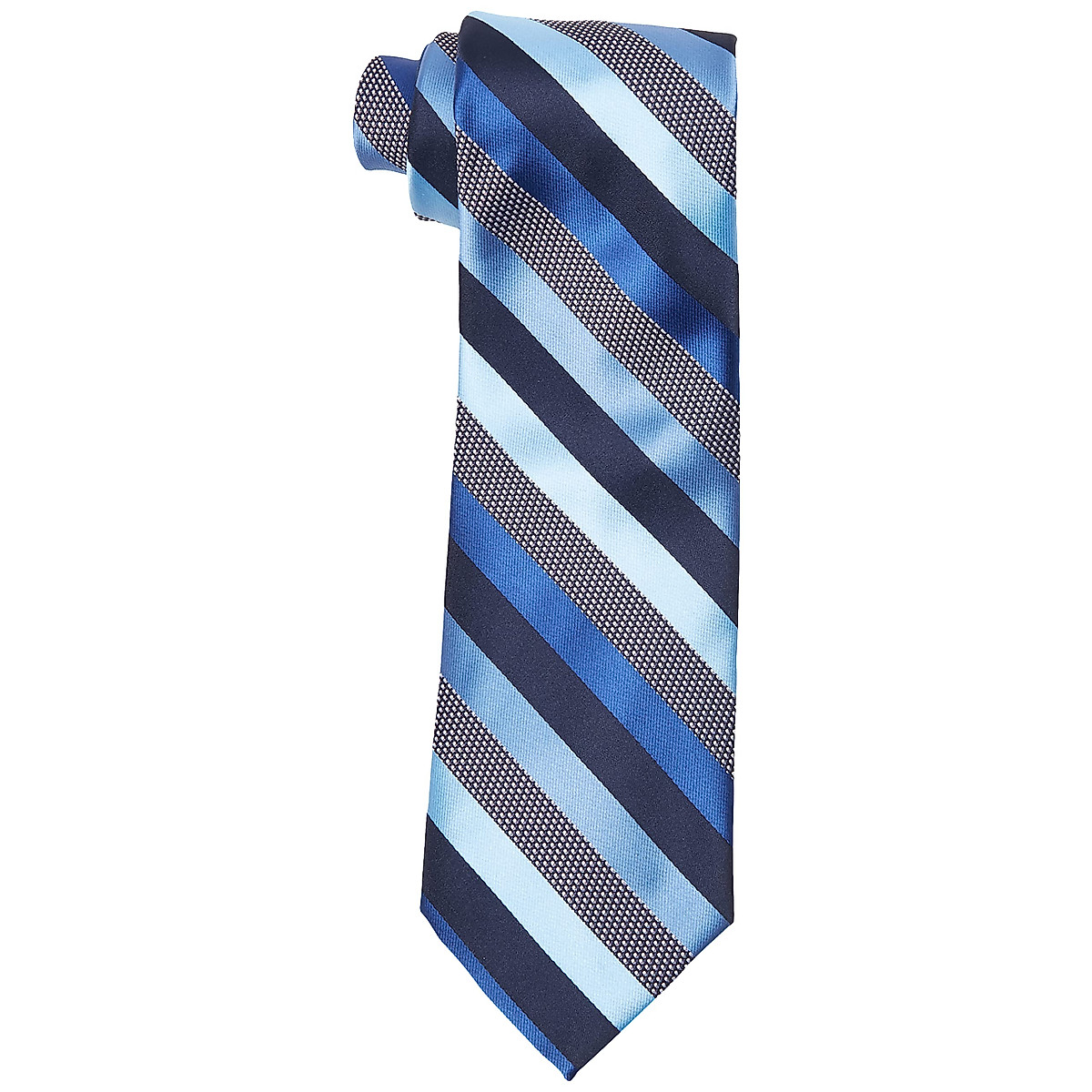 STACY ADAMS mens Microfiber Stripped Set neckties, Navy, One Size US