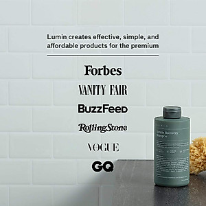 LUMIN - Men’s Keratin Recovery Shampoo (2-Pack): Rehydrate Dry, Damaged Hair and Boost Hair Growth - Formulated with Tea Tree Leaf Oil for a Gentle, Cooling Cleanse.