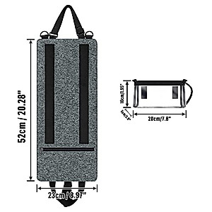 Annmore Display Shelves for Tonies Figures Carrying Case for LOL Surprise Dolls Storage Bag for Barbie, Gray