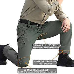 ReFire Gear Mens Summer Lightweight Quick Drying Sportswear Outdoor Pants Stretch Multi-Pockets Rip-Stop EDC Army Combat Work Tactical Pants