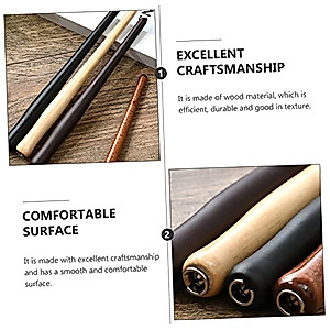 COHEALI 4pcs Wooden Dip Pen Holder Dip Pen Nib Holder Comic Drawing Pen Oblique Pen Holder Wood Pencil Holder Set Calligraphy Penholder Dip Penholder Writing Accessory Bevel Comic Pen