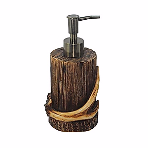 HiEnd Accents Antler 4-PC Bath Accessory Set - Tumbler, Soap Dispenser, Toothbrush Holder & Soap Dish