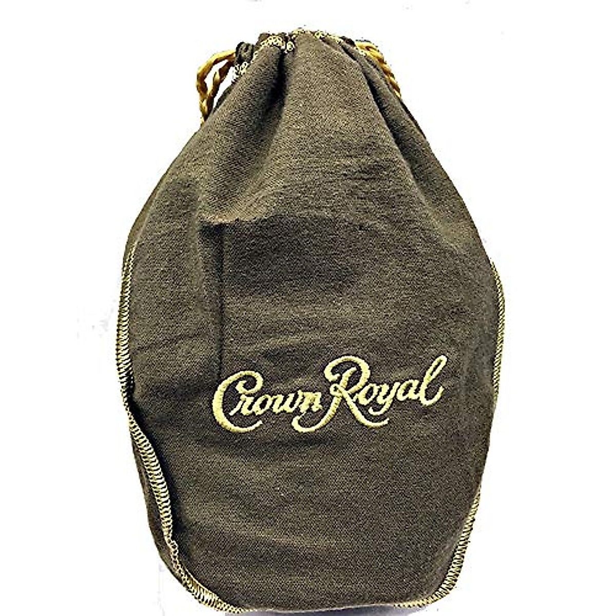 Crown Royal Vanilla Bag Tan w/ Gold Drawstring Storage Gift Bag Shiftboot Carrying Dice or Games Fabric for Sewing