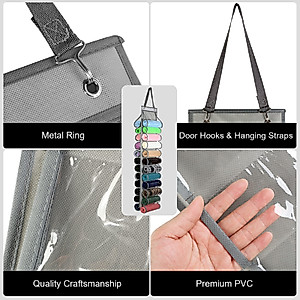 Boao 4 Pack Legging Organizer for Closet Legging Storage Hanger Hanging with 24 Compartments Hanging Legging Holder Organizer T Shirts Clothes Roll Holder for Yoga Leggings Clothes Roll