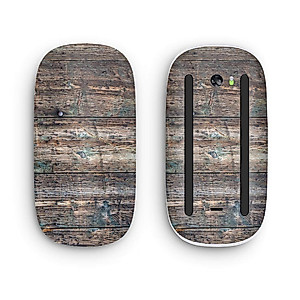 Design Skinz Raw Wood Planks V1 Vinyl Decal Compatible with The Apple Magic Mouse 2 (Wireless, Rechargable) with Multi-Touch Surface