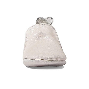 Robeez Baby Girls and Unisex Soft Soles Slip-Resistant Crib Shoes Slippers Moccasins for Infant and Toddler - Pink Light/Pastel Pretty Pearl - 6-12 Months