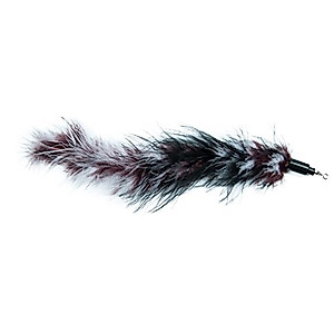 EcoCity Cat Wand Feather Refills for Interactive Cat and Kitten Wands Include 6 Pieces Replacement Feathers and 1 Soft Furry Tail for Cats (7 Pieces)