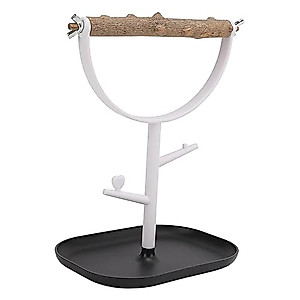 Parrots Stand, Portable Desktop Bird Playstand Parrots Training Stand for Parakeets Cockatiels Lovebirds Bird Training Stand Table Top Bird Perch Bird Playground Bird Stand Parrot Perch Stand