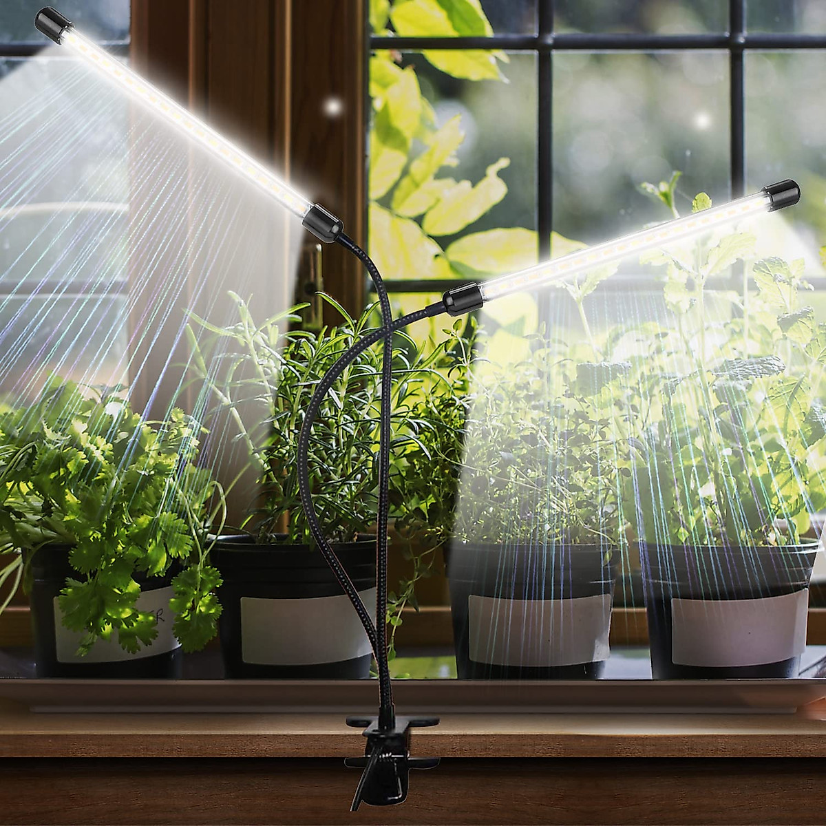 bseah Plant Grow Light for Indoor Plants, Full Spectrum Indoor Grow Light, 3 Modes & 10-Level Dimmable, Auto ON & Off Timer 3/9/12H