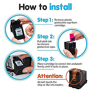 greencycle Remanufactured Ink Cartridge Replacement for HP 60XL CC641WN Compatible for Envy 100 e-All-in-One D410a D410b PhotoSmart C4635 C4680C4700 DESKJET D2500 D2545 Series Printer (Black,2 Pack)