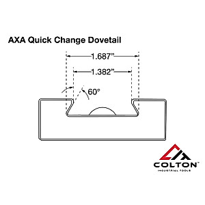 Colton Industrial Tools AXA #1 XL Quick Change Tool Holder 250-101XL ZiN Coated
