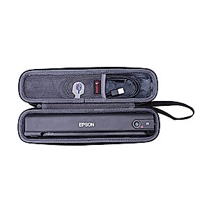 XANAD Hard Case for Epson Workforce ES-50 / ES-55R / ES-60W / ES-65WR / DS-30 / DS-70 / DS-80W Document Scanner (Case Only)