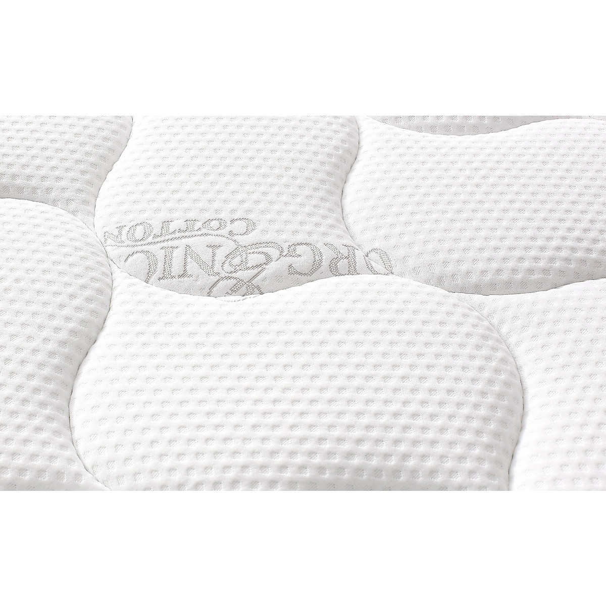 Oliver Smith - Organic Cotton - 10 Inch - Perfect Sleep - Comfort Plush Euro Pillow Top - Cool Memory Foam & Pocket Spring Mattress - Green Foam Certified - (furMattress_Chiland_10_Twin)