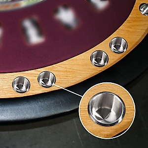 GSE Games & Sports Expert Stainless Steel Cup Holder, Drop-in Cup Holder for Casino Poker Tables, Work Desks, Boats, RVs, Cars & Trucks (10-Pack)