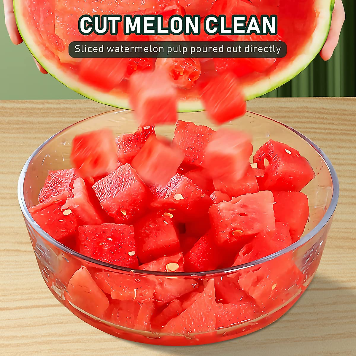 Jemey 2-in-1 Watermelon Fork Slicer, 3 PCS Watermelon Slicer Cutter, Watermelon Fork Slicer Cutter, Summer Watermelon Fruit Cutting Fork Dual Head Stainless Steel Fruit Forks (3 pcs)