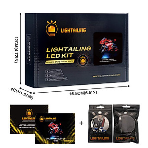 LIGHTAILING Light Set for (Technic Ducati Panigale V4 R) Building Blocks Model - Led Light kit Compatible with Lego 42107(NOT Includ
