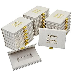 Custom Linen Flash Drive case with Personalized Logo for Wedding Photographer Client Gift, Wedding Photography Packaging (No Logo Imprint)