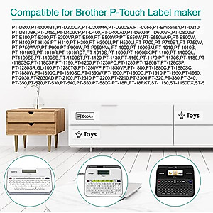 NineLeaf 3PK Compatible for Brother TZe-M31 TZeM31 TZ-M31 TZM31 Label Tape 12mm 1/2'' 0.47'' Black on Matte Clear Standard Laminated Labeling Work with P-Touch PT-D210 D400AD H110 D600 Label Maker
