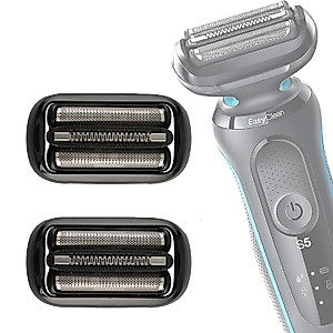 2 Pack Series 5/6 53B Replacement Head Compatible with Braun Electric Foil Shaver 53B Head, Fit New Generation Razors 5020cs 5018s 5035s 5049cs 5050cs 6020s 6040cs 6075cc 6072cc 6090cc Foil Shaver
