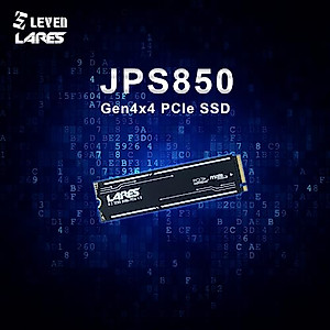 LEVEN JPS850 2TB PCIe Gen4 Speed up to 7,200MB/s 3D NAND NVMe M.2 SSD, Perfectly Compatible with PS5, High Endurance with Thermal Pad and Heat Sink