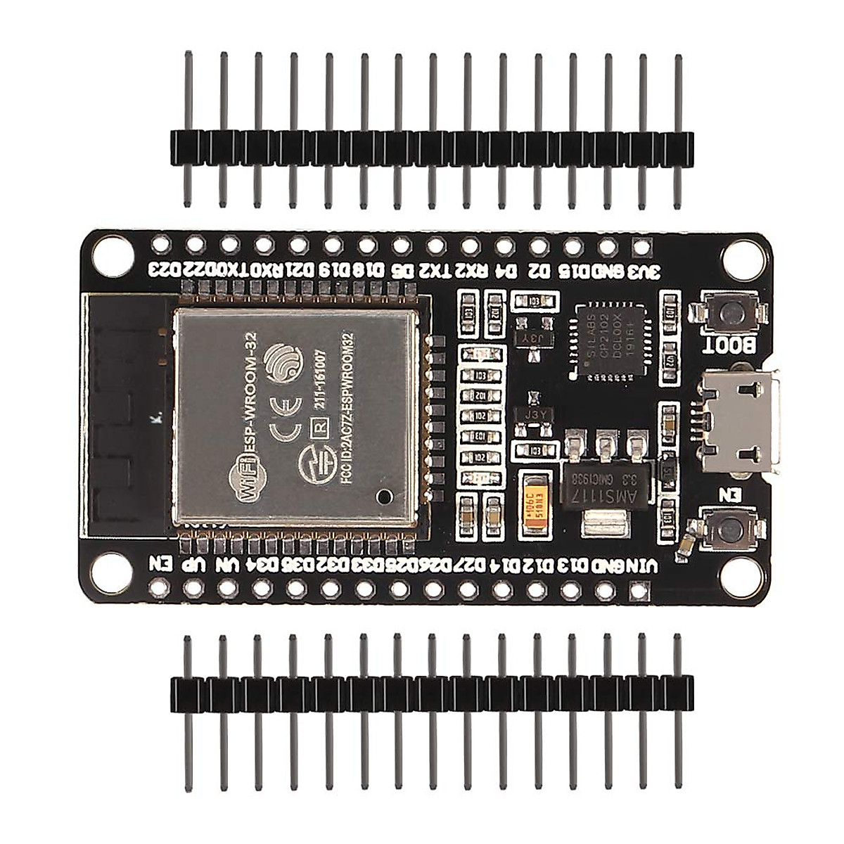 DORHEA 5PCS ESP32 ESP-32S WiFi Development Board Unassembled NodeMCU-32S Microcontroller Processor Integrated Chip CP2102 Compatible with IDE