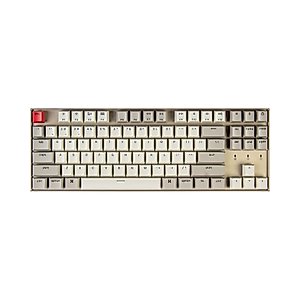 Keychron K8 87 Keys Tenkeyless Layout Wireless Bluetooth Mechanical Gaming Keyboard for Mac, Multitasking Type-C Wired Computer Keyboard for Windows Mechanical Brown Switch