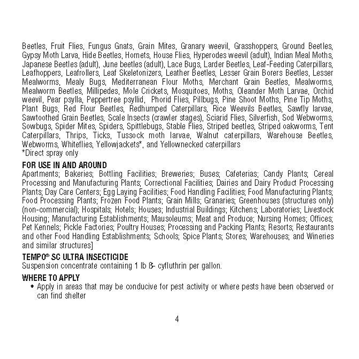 Bayer 80880618-2 Tempo SC Ultra-240ml Pesticide, White