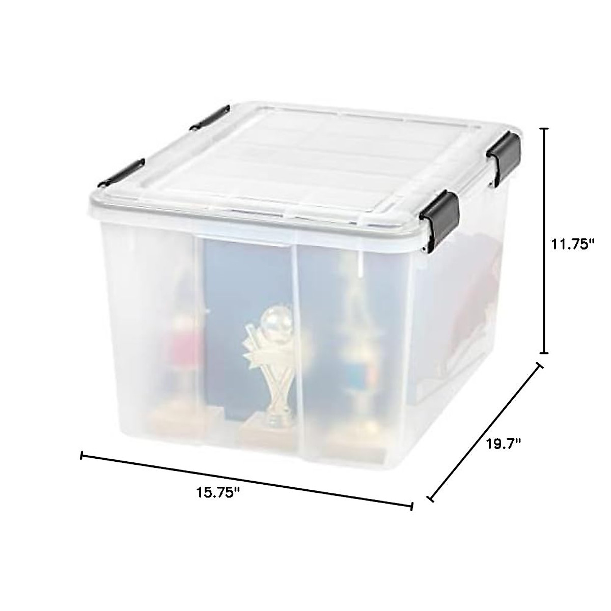IRIS Weathertight Storage Box, 46.6 Qt