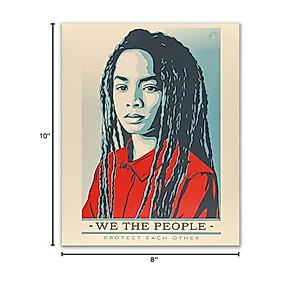 BigWig Prints - Shepard Fairey We the People Posters, Inspirational Wall Art, Defend Dignity and Protect Each Other Prints, Artistic Wall Decor for Home or Office - Unframed Set of 3 (8x10)