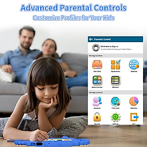 COLORROOM Kids Tablet 7inch Tablet for Kids 3GB 32GB Android11 Tablets Pre-Load Parental Control Children Education with Shockproof Case, GMS Certified, Tableta with Kids YouTube APPs