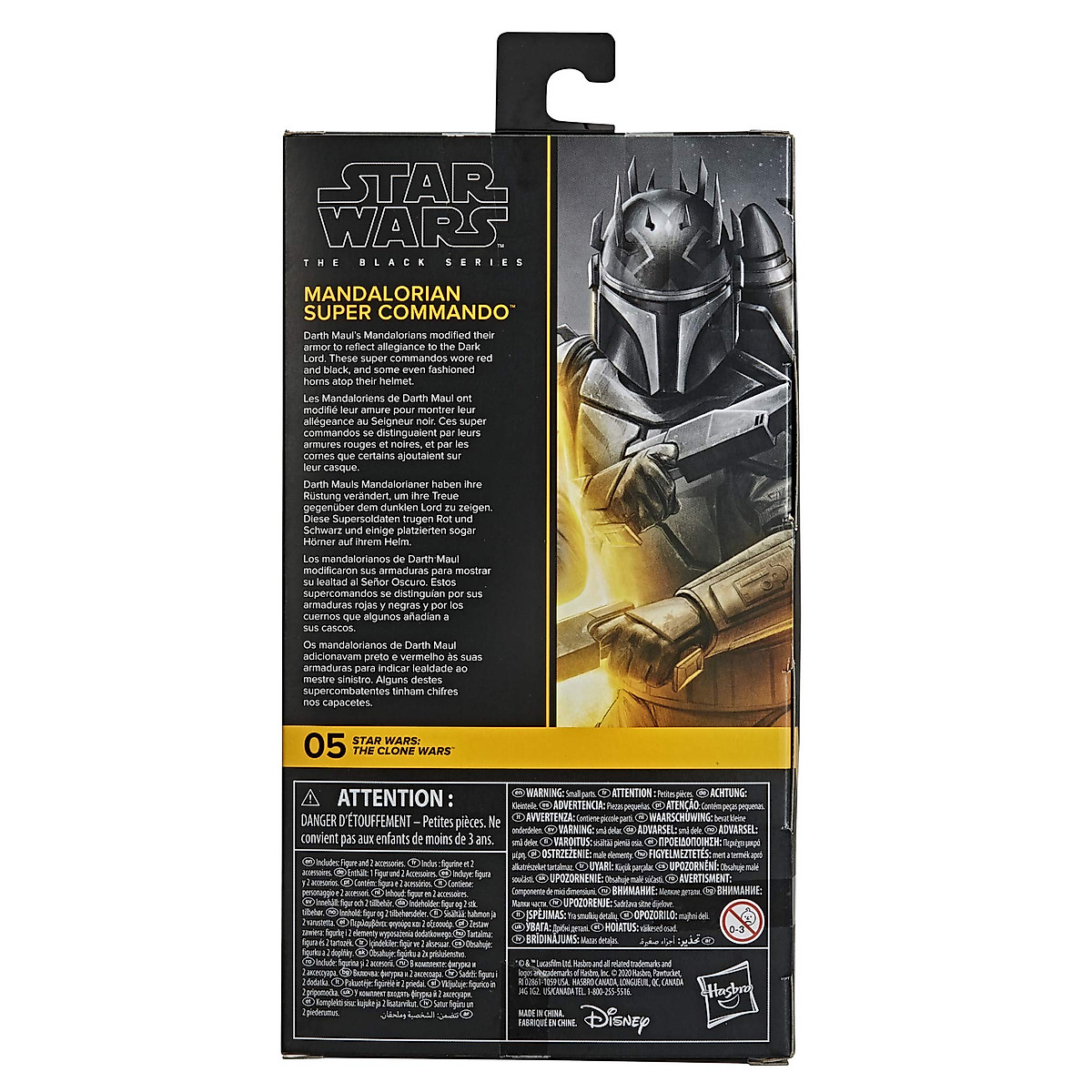 Star Wars The Black Series Mandalorian Super Commando Toy 15-cm-Scale The Clone Wars Collectible Action Figure, Ages 4 and Up