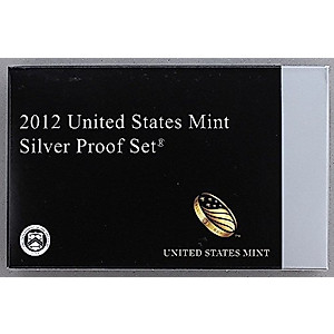 2012 S U.S. Mint 14-coin Silver Proof Set - OGP box & COA Proof